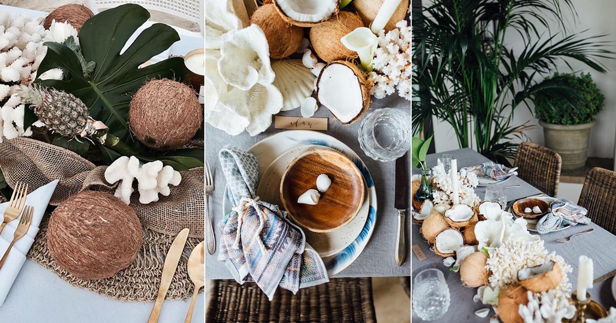 Coco na decoração de casamento: tudo sobre esse toque tropical